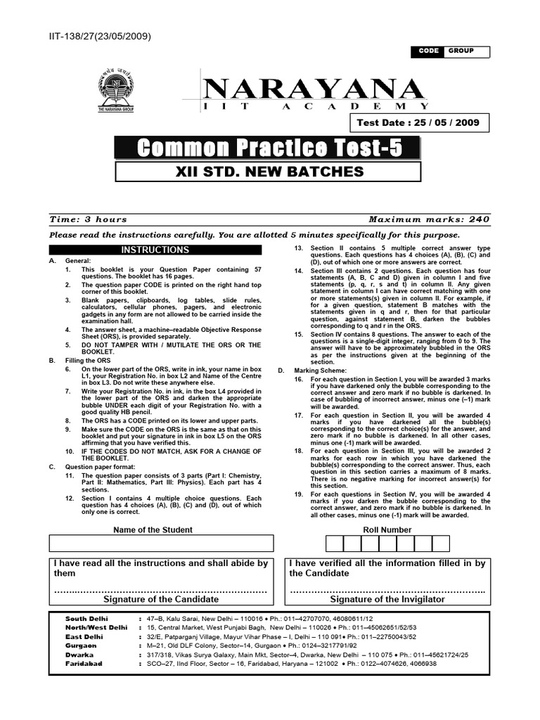 'Que'-Cpt-5 (Xiis - New (910) ) 25-05-2009 (Only North) | PDF ...