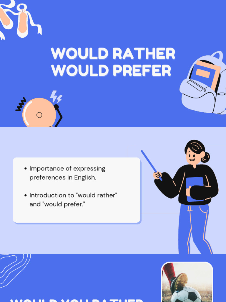 Would Rather & Would Prefer | PDF