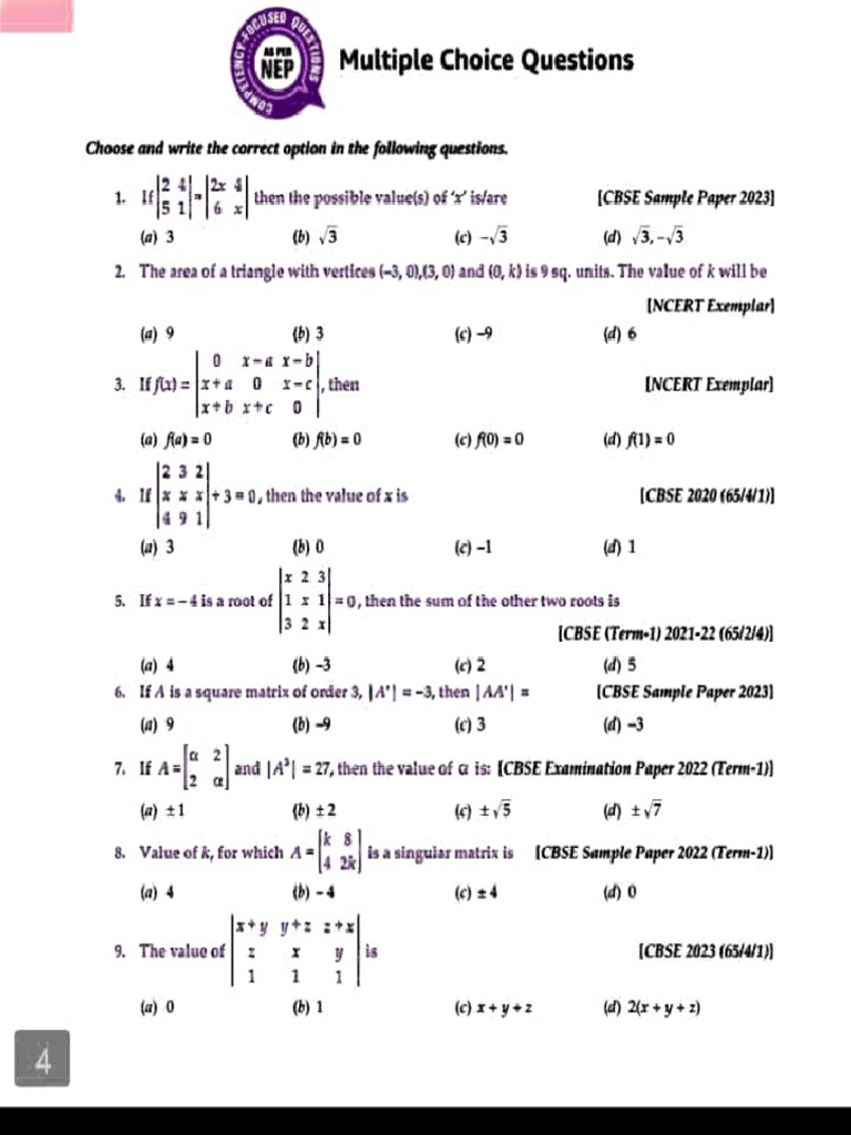 Determinants | PDF | Functions And Mappings | Mathematical Physics