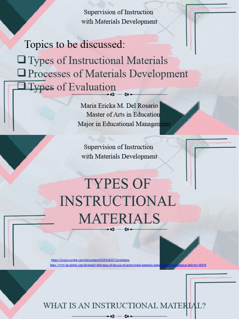 Instructional Materials and Materials Development | PDF | Educational ...