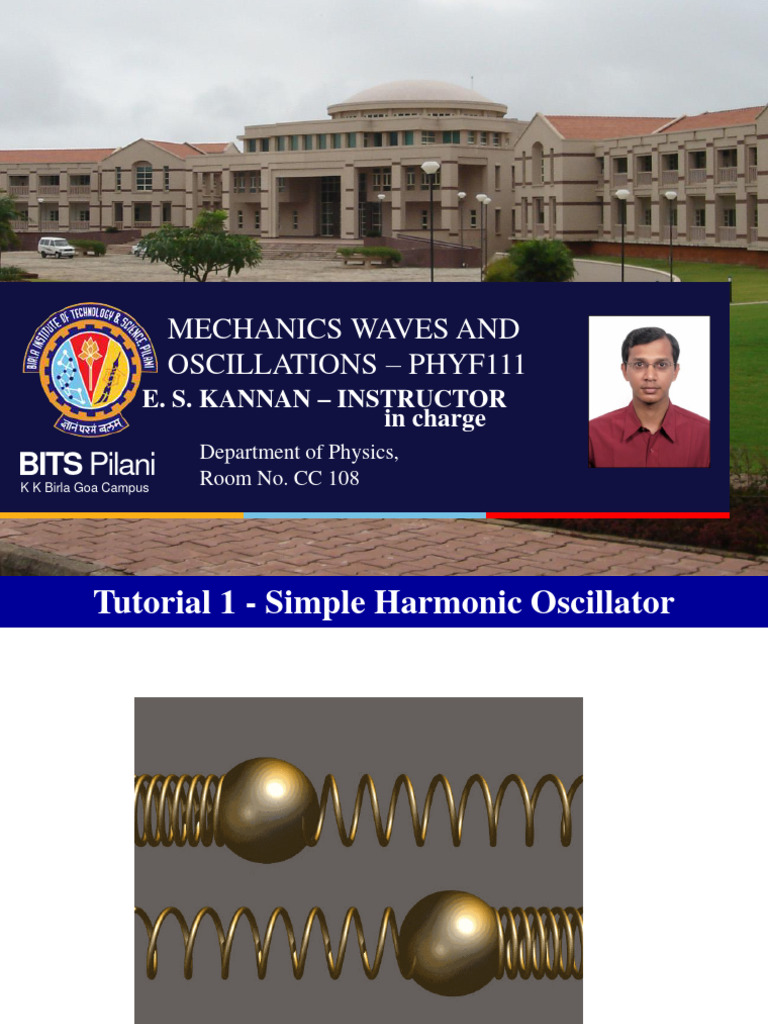Tutorial 1 - simple harmonic oscillator - 2021 | Download Free PDF | Normal Mode | Waves