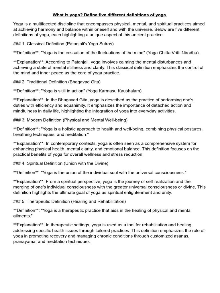 Practical File - Yoga | PDF | Yoga | Asana