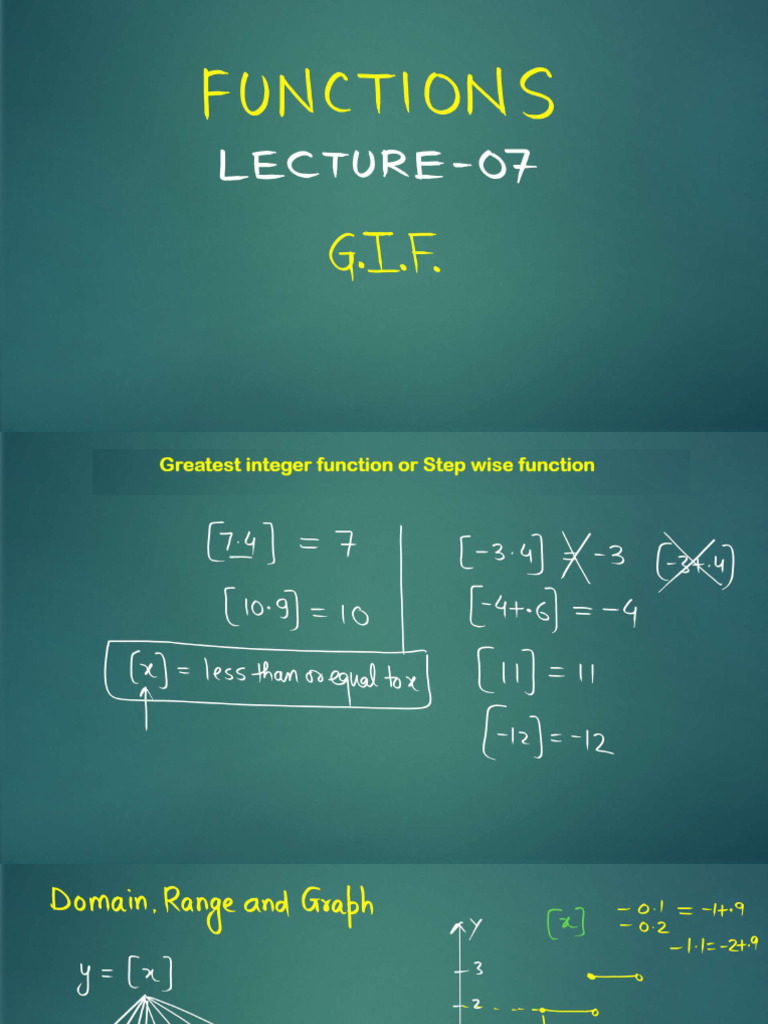 Functions 07 - Bhannat Maths - Aman Sir Maths | PDF
