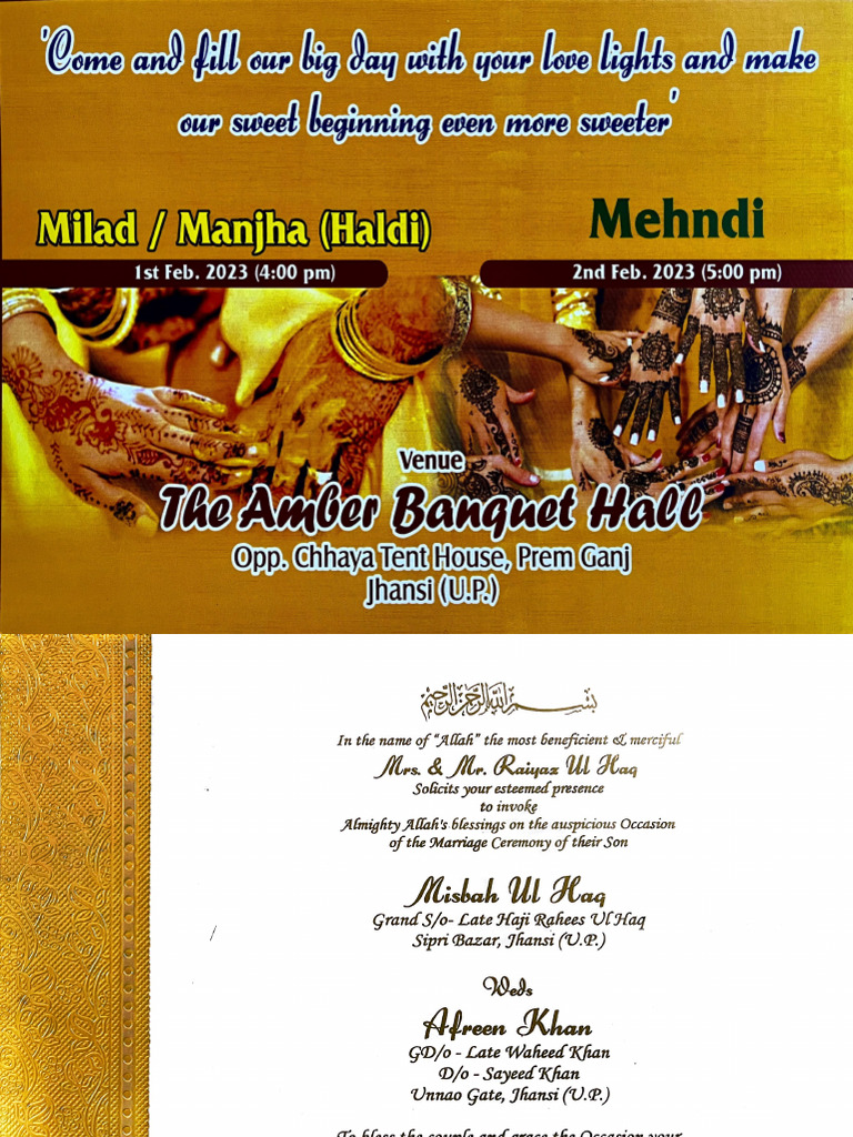 Wedding Invitation | PDF