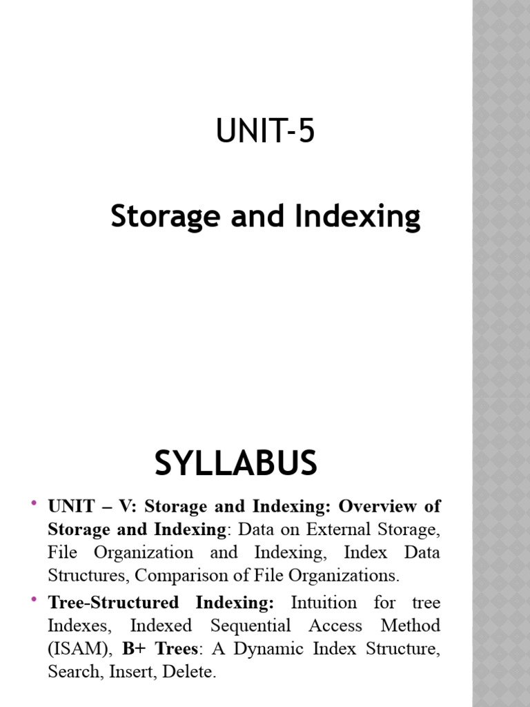 Storage and Indexing in DBMS Overview | PDF | Computer Data Storage ...