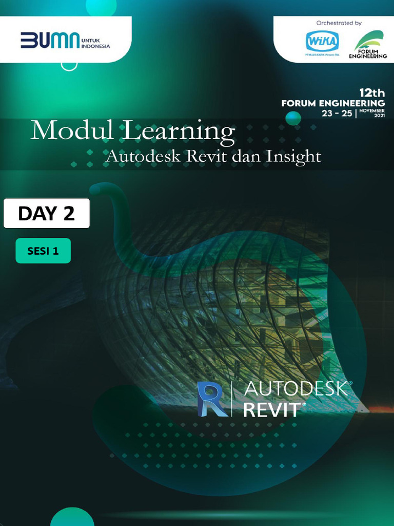 Modul Learning Revit Autodesk Sesi 1 | PDF | Autodesk Revit | Building ...