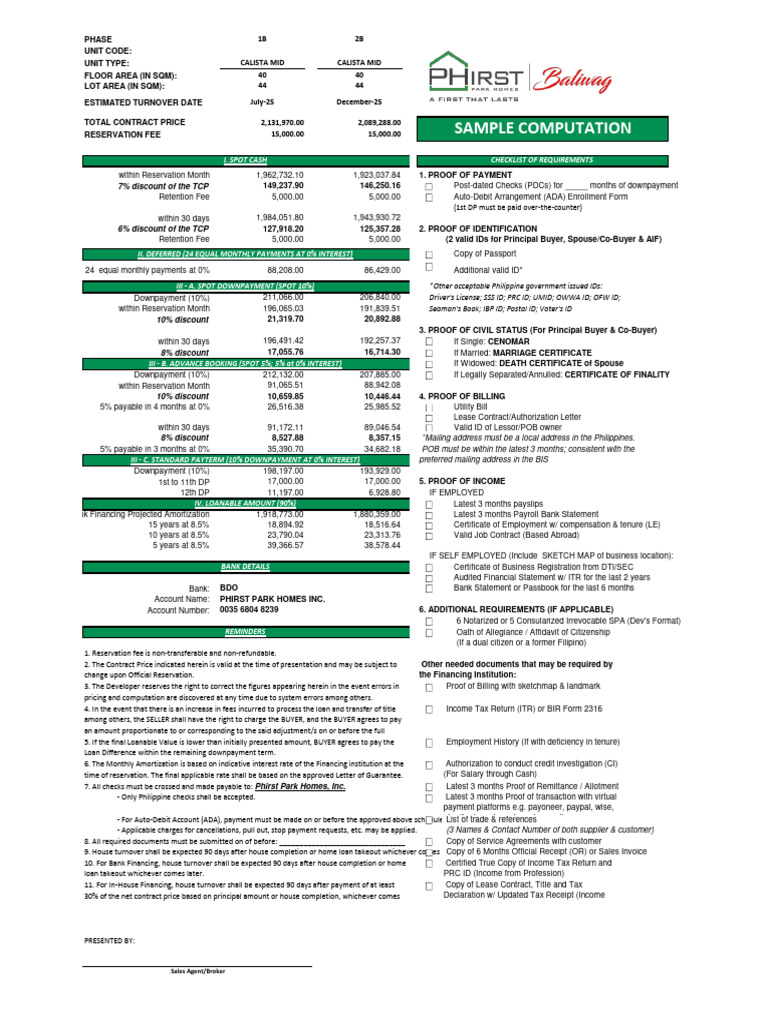 Homebuyers' Payment Guide | PDF | Revenue | Receipt