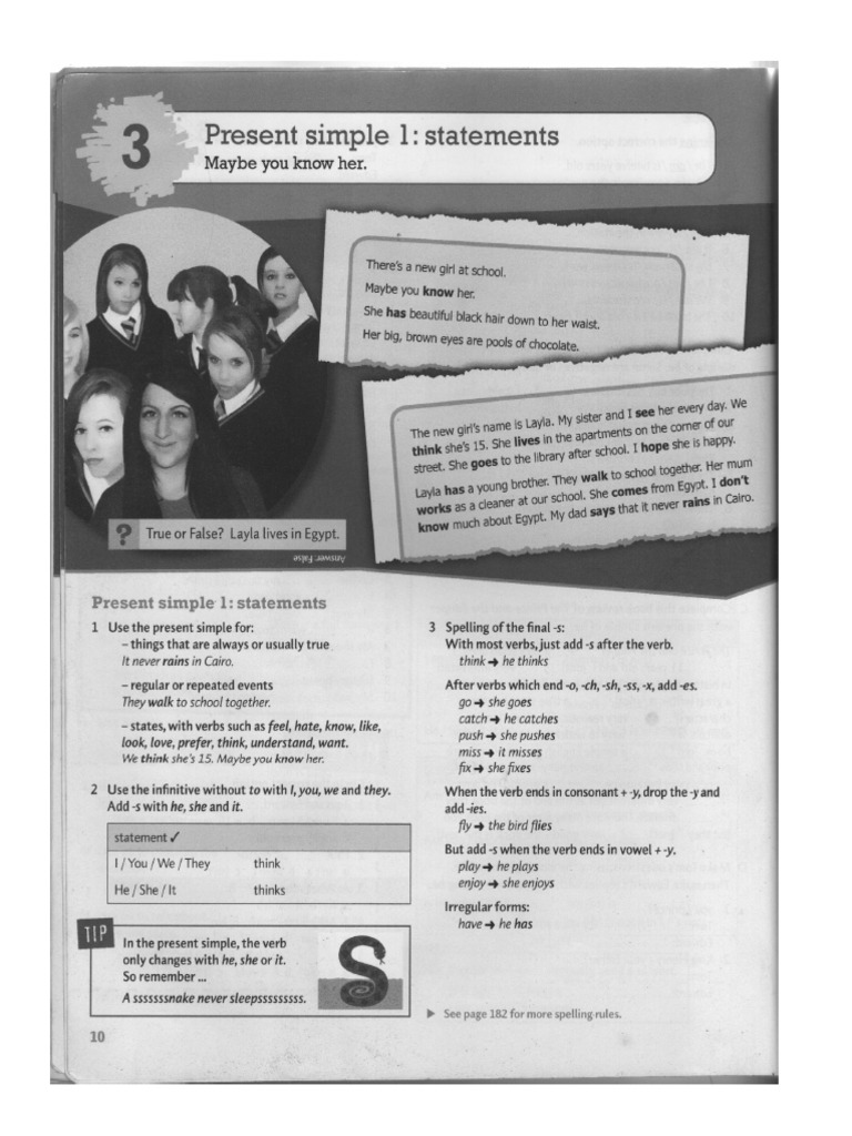 Simple Present 1 | PDF