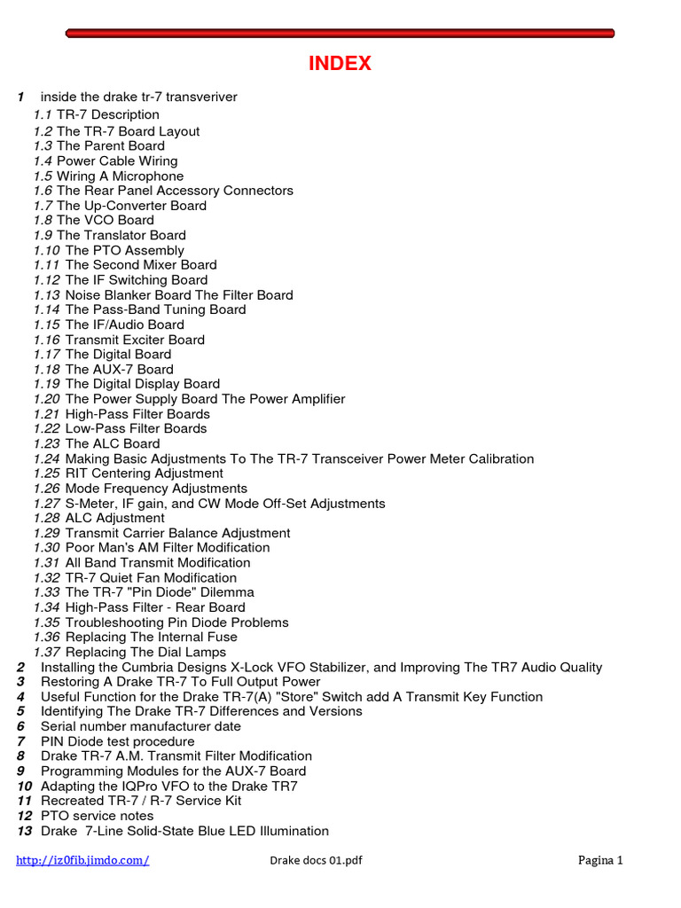 Drake Docs 01 | PDF | Detector (Radio) | Amplifier