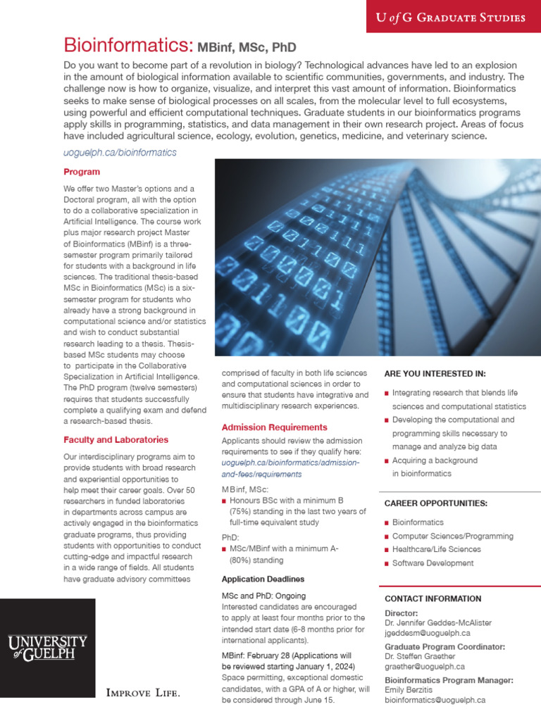 2024 Bioinformatics 1 | PDF | Science | Bioinformatics