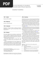 Modified Ashworth Scale | PDF