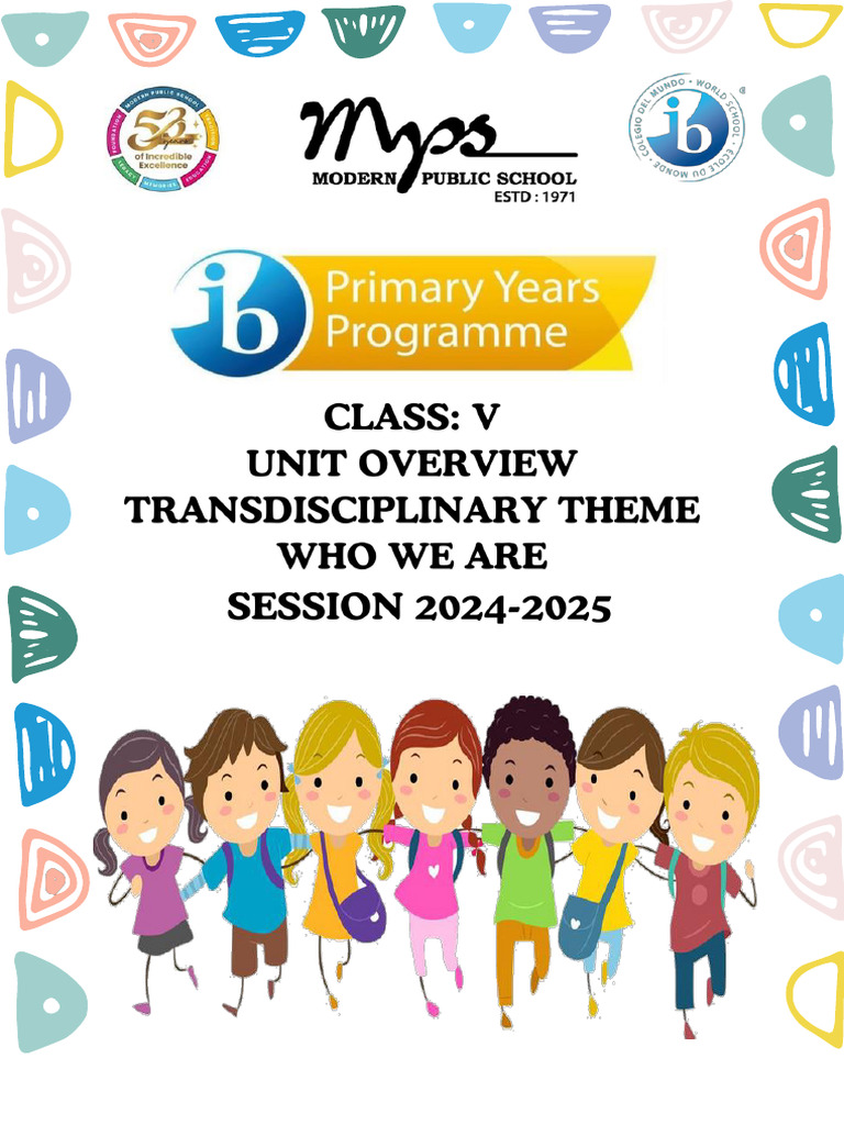 Unit Overview - Who We Are, Grade 5, 2024 | PDF | Learning | Knowledge
