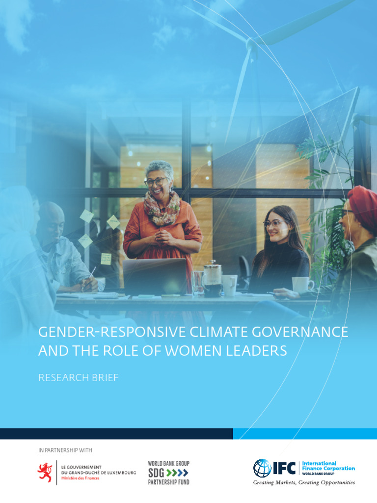 Gender Responsive Climate Governance Research Brief | PDF | Governance ...