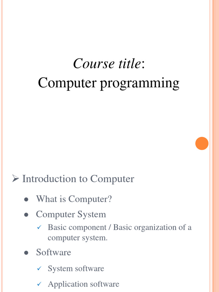 Computer Programming | PDF | Software Testing | Programming Computer Programming | PDF | Software Testing | Programming