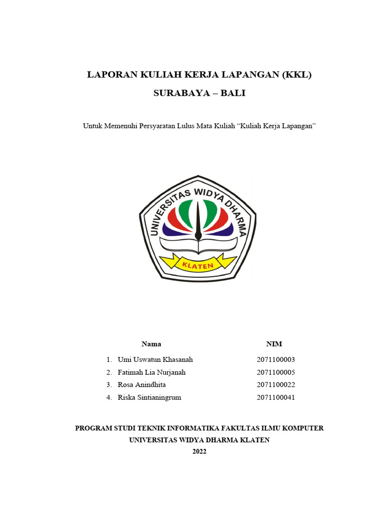 Laporan KKL 2022 - new | PDF