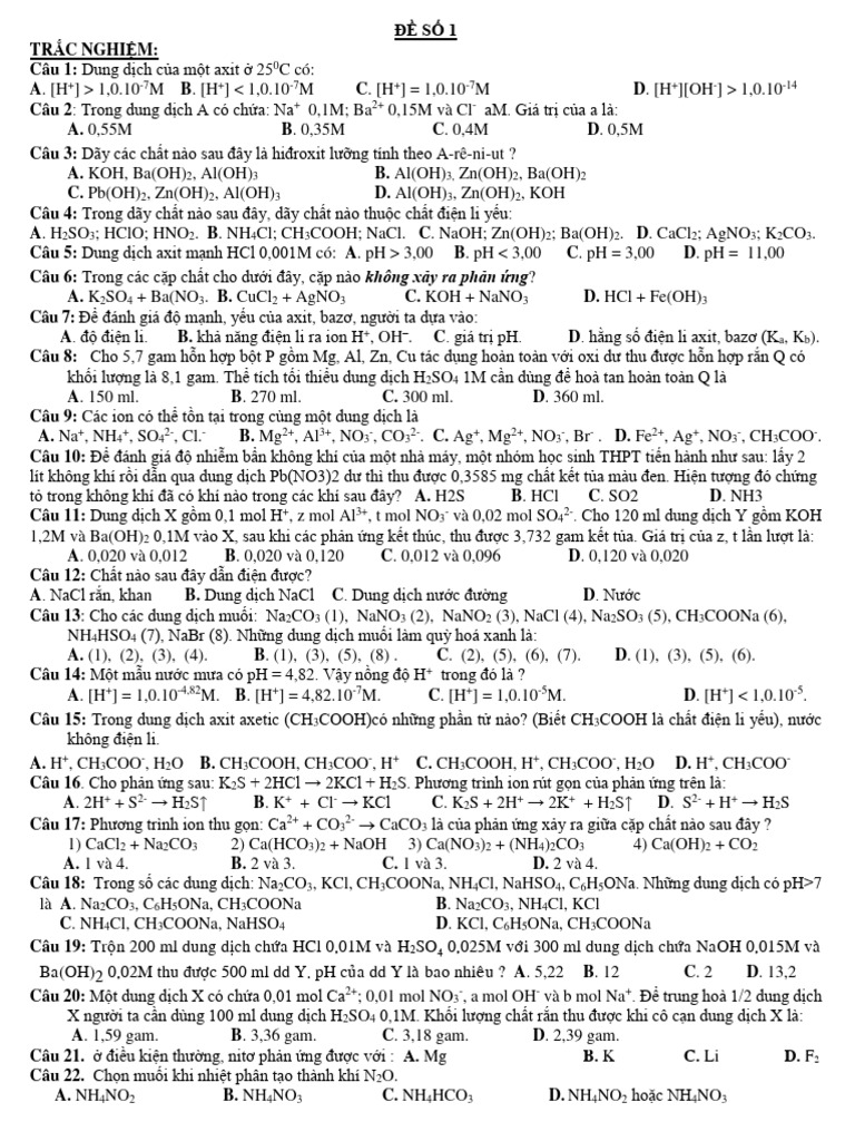 ĐỀ KTRA THỬ GIỮA KÌ 1 2022 2023 | PDF