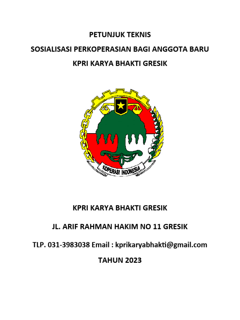 PETUNJUK TEKNIS Anggota Baru Kpri | PDF