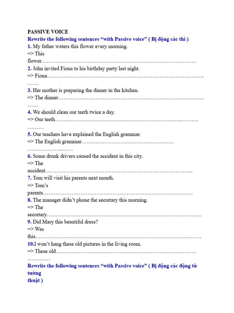 Passive Voice and Tag Question | PDF