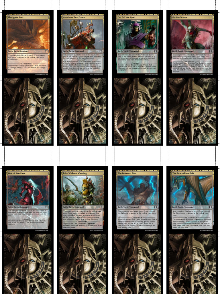 Tactics Deck Twinpack Deck R1.0 FOLD A4 Poker | PDF