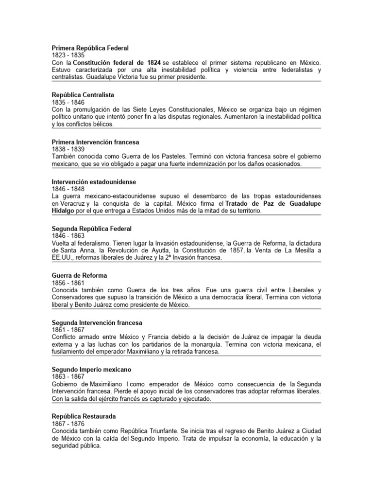 Historia de Mexico | PDF | México | revolución mejicana