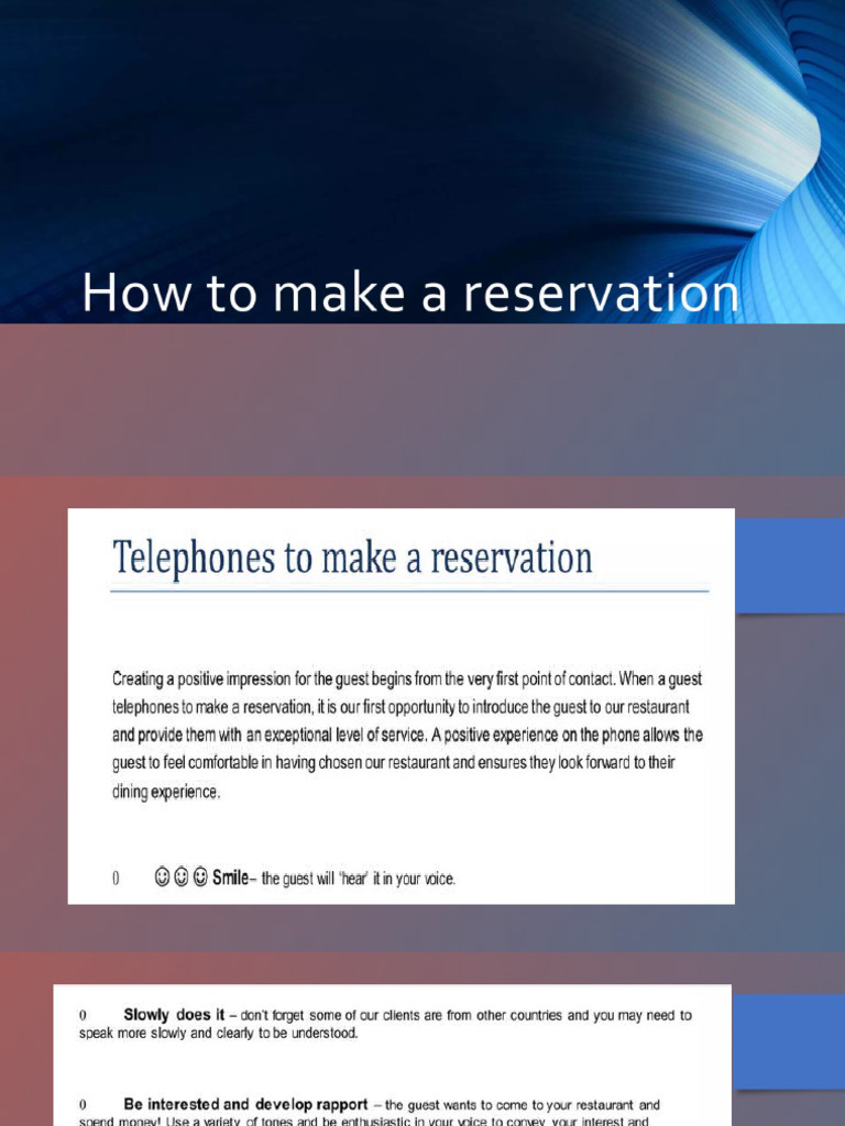 Module 1 - Taking Guest Reservation | PDF