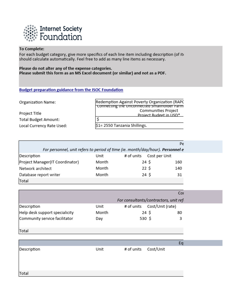 2024 Budget Workplan Template | PDF | Internet | Application Software