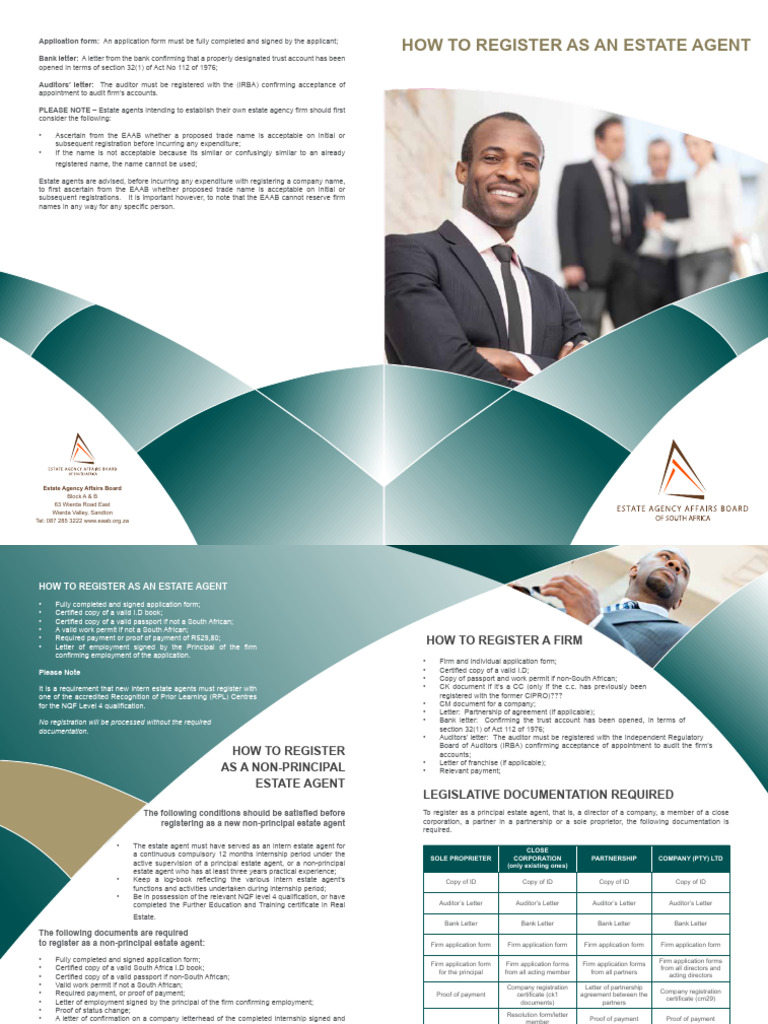 How To Register As An Estate Agent | PDF | Audit | Business
