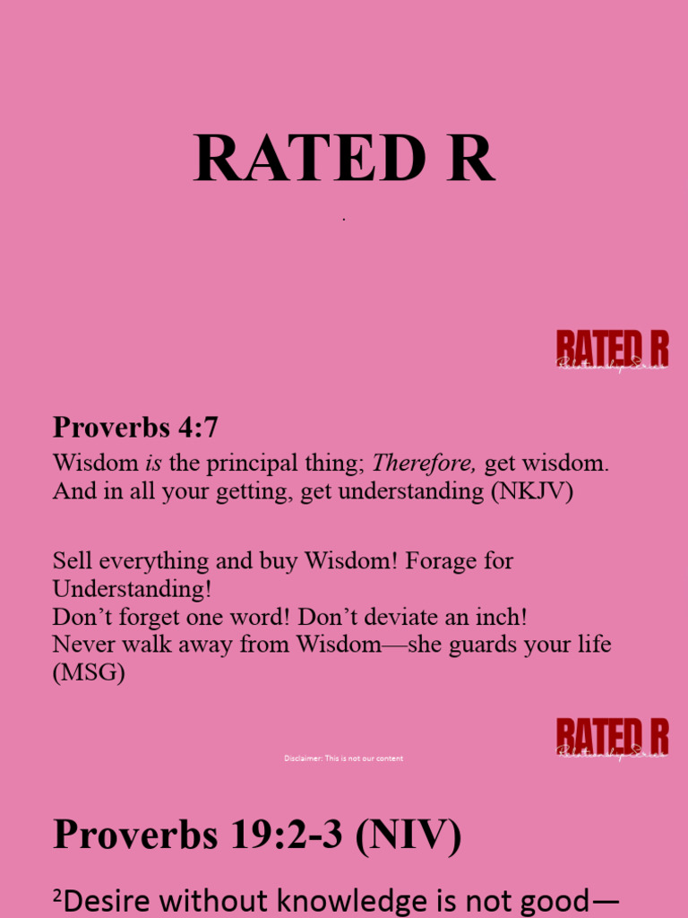 Rated R Presentation 6.7.24 | PDF