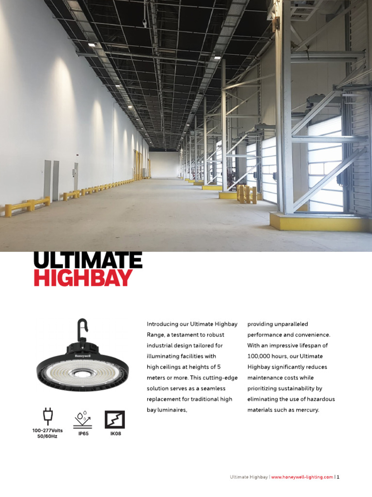 Ultimate Highbay | PDF | Lighting | Electrical Engineering