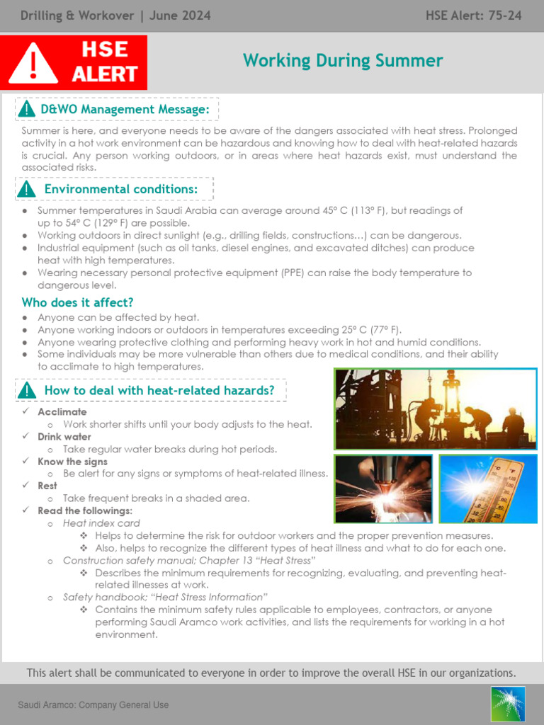 June Hse Alert | PDF | Hyperthermia | Personal Protective Equipment