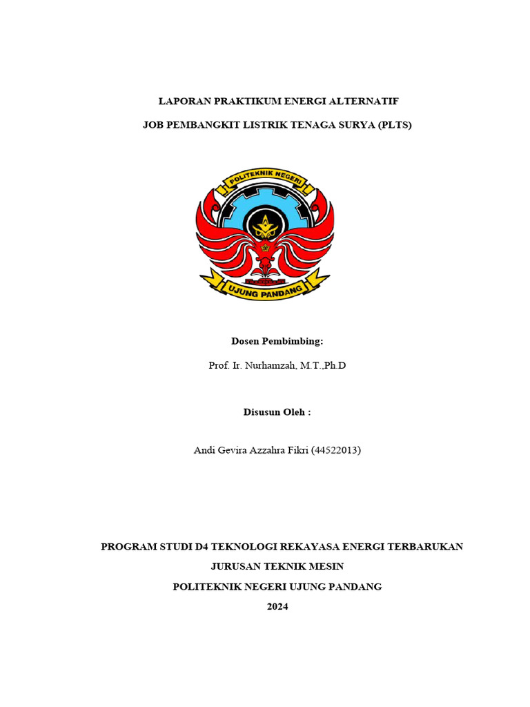 Contoh Laporan PLTS | PDF