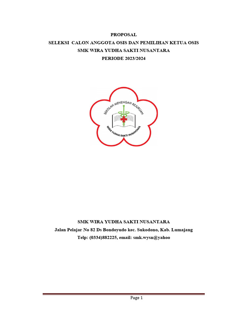 Proposal Pemilos 2023-2024 | PDF