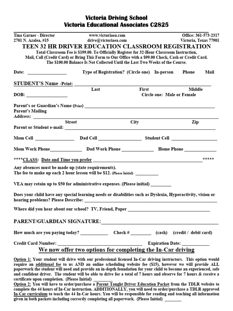 Teen Registration Form 2021 | PDF | Credit Card