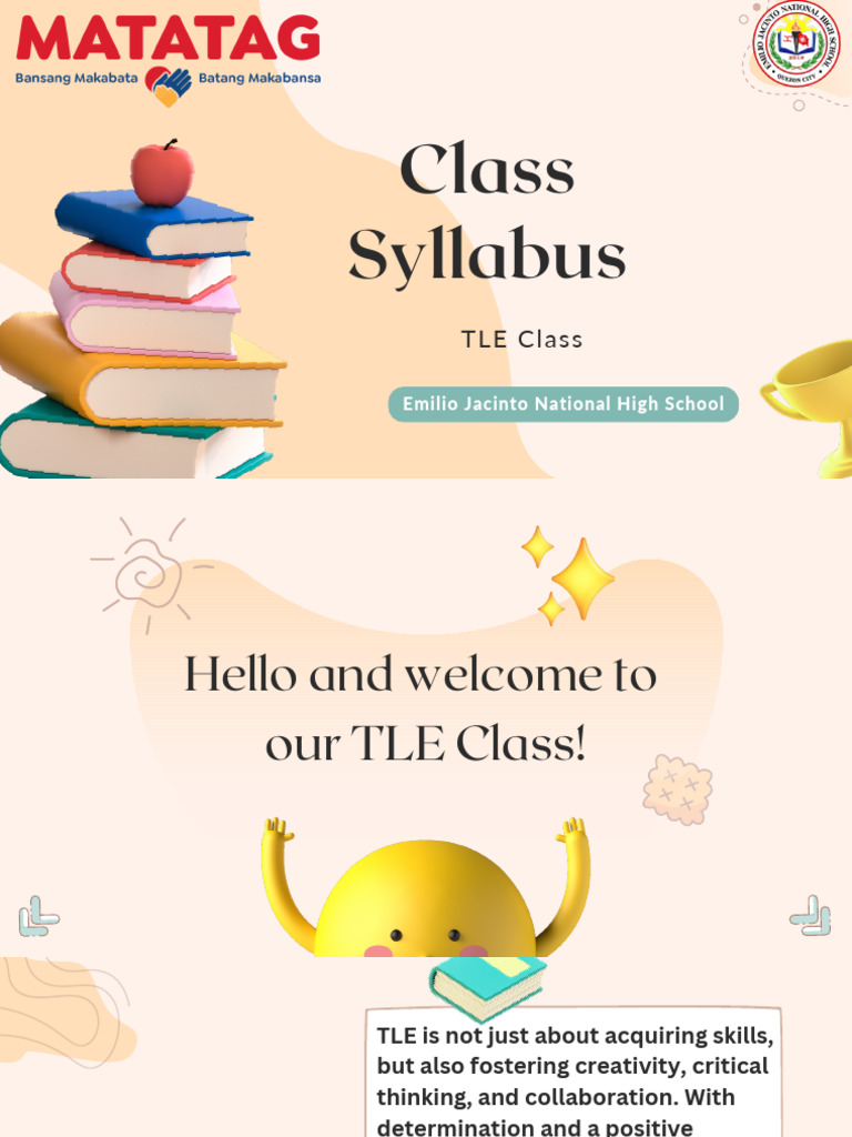 TLE Class Syllabus SY 2023-2024 | PDF | Cooking | Food And Drink ...