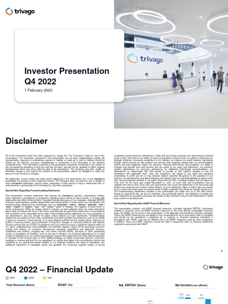 Q4 2023 Investor Presentation | Download Free PDF | Goodwill (Accounting) | Expense