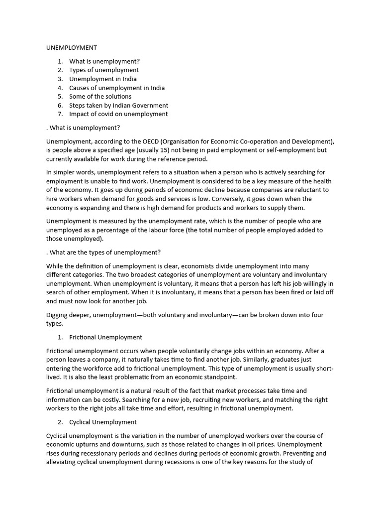 Unemployment | PDF | Unemployment | Labour Economics