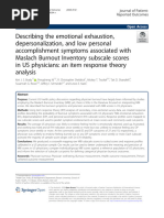 Mini-Z Survey: Measuring Physician Burnout | PDF | Occupational Burnout ...