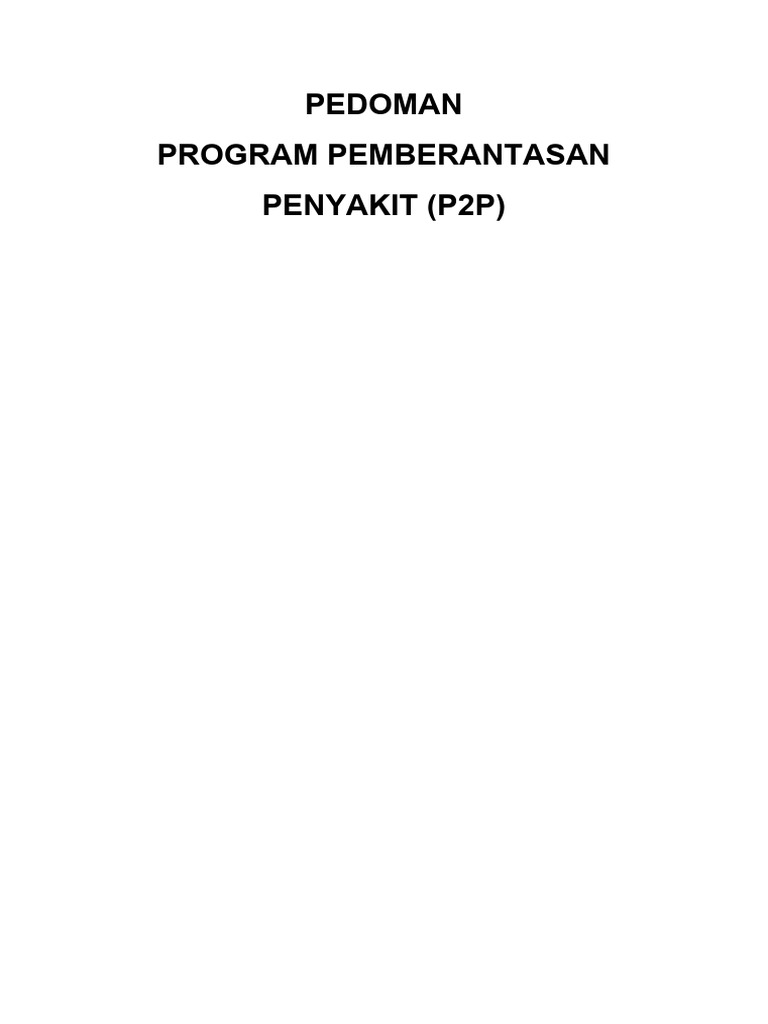 1.pedoman P2P | PDF