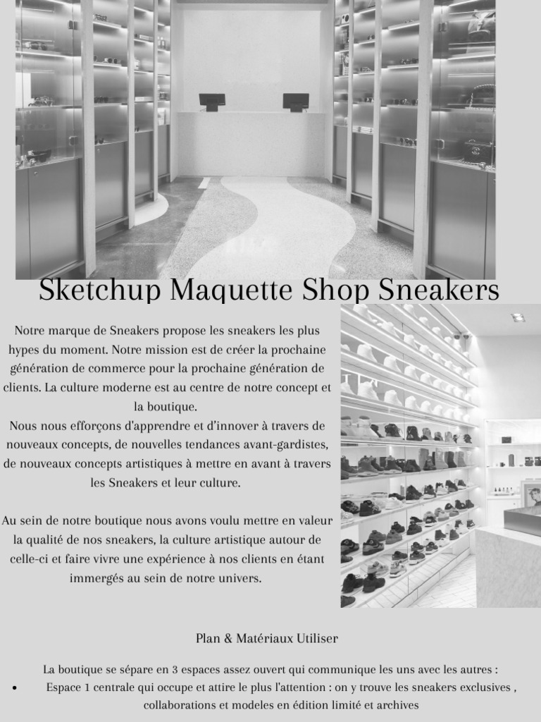 Modélisation Maquette Sneakers | PDF | Maison et jardin | Mode de vie