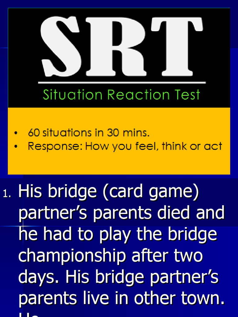 Situation Reaction For SSB | PDF