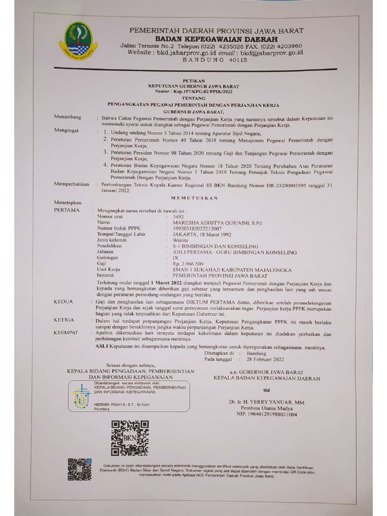 Berkas Orientasi Maresha Adhitya Q | PDF