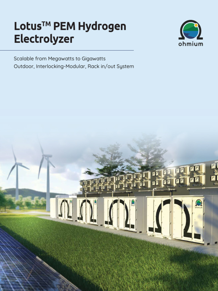 Ohmium Lotus Mark2 Product Datasheet 2023 | PDF | Hydrogen | Nature