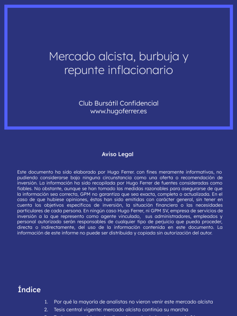 6 Presentación Masterclass Marzo 2024 | PDF | Inflación | Tendencia del mercado