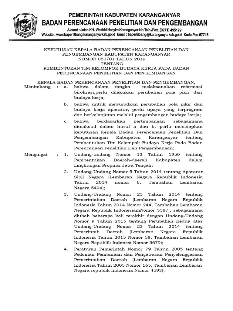 SK Tim KBK 2020 | PDF