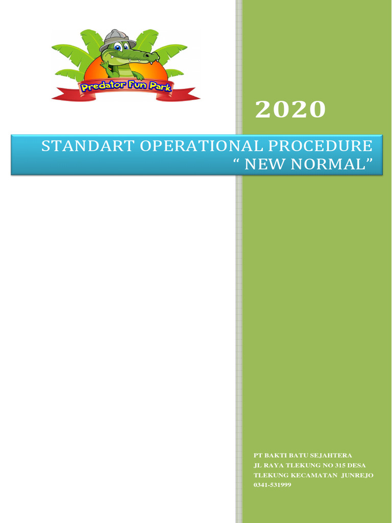 Sop New Normal Predator Fun Park | PDF