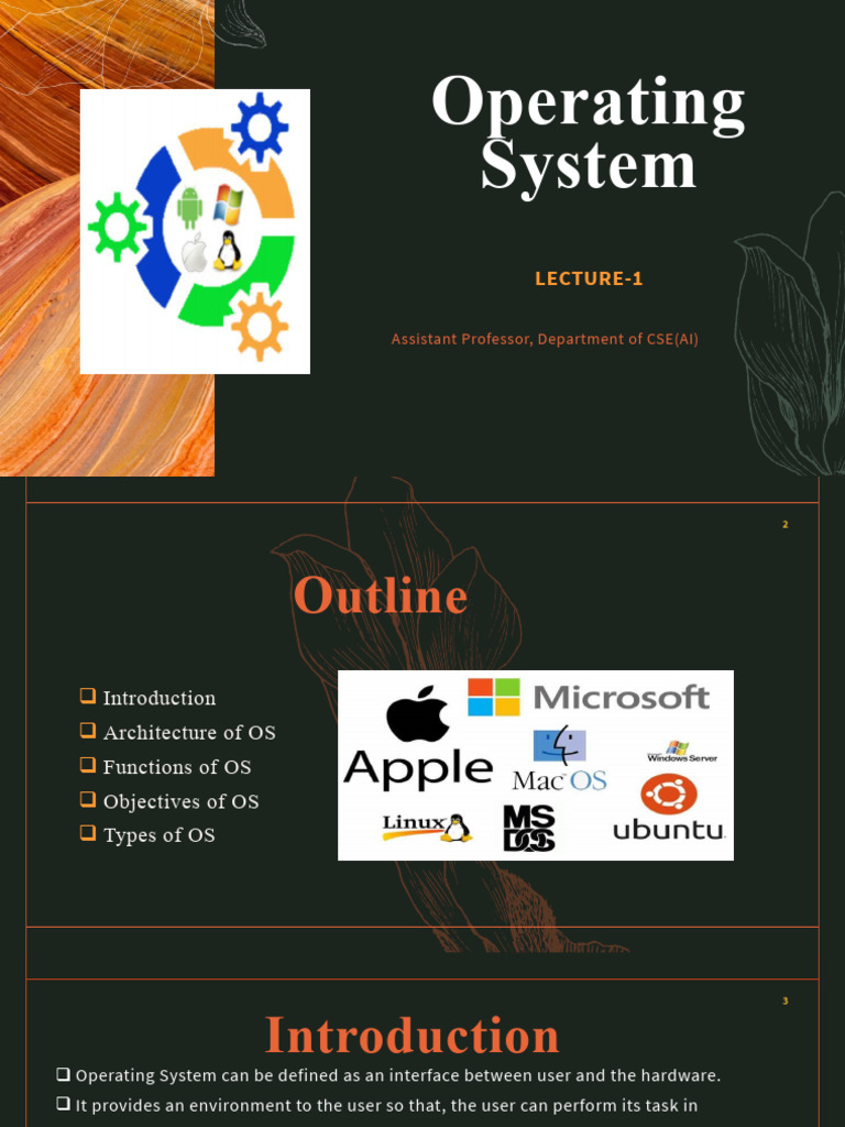 OS Lecture 1 | Download Free PDF | Operating System | Process (Computing)