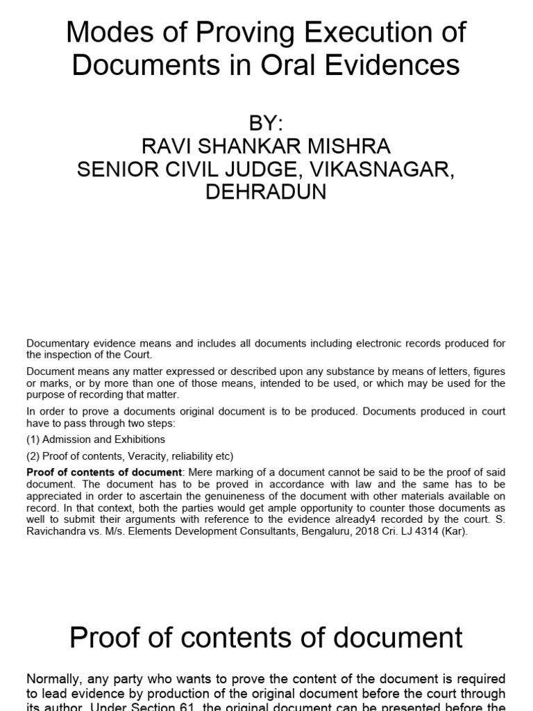 Legal Document Proof Guidelines | PDF | Evidence (Law) | Evidence