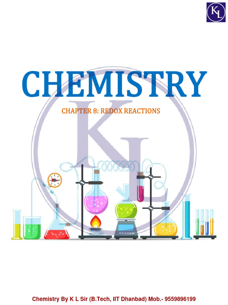 Redox Reactions Notes Pdf Redox Chemical Reactions