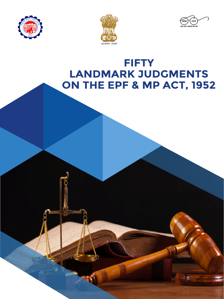 50 Landmark EPF Judgments Overview | PDF | Employment | Appeal