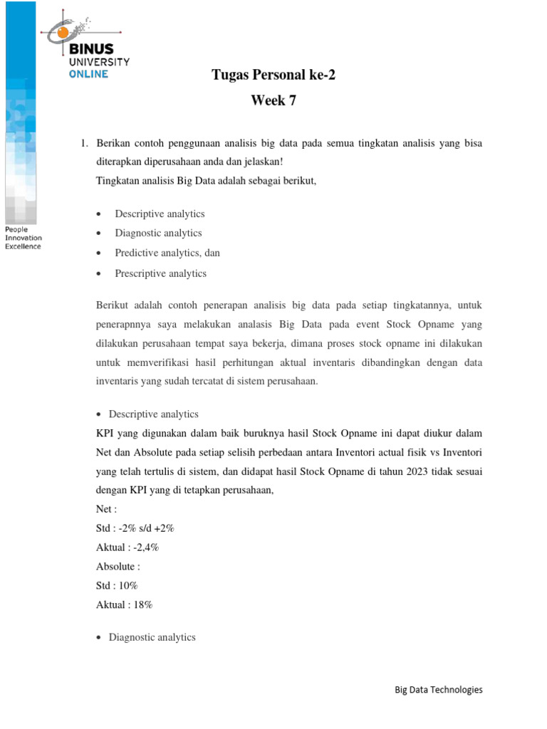 Big Data - 20240125103453 - TP2 | PDF | Pengelolaan Keuangan & Uang | Komputer